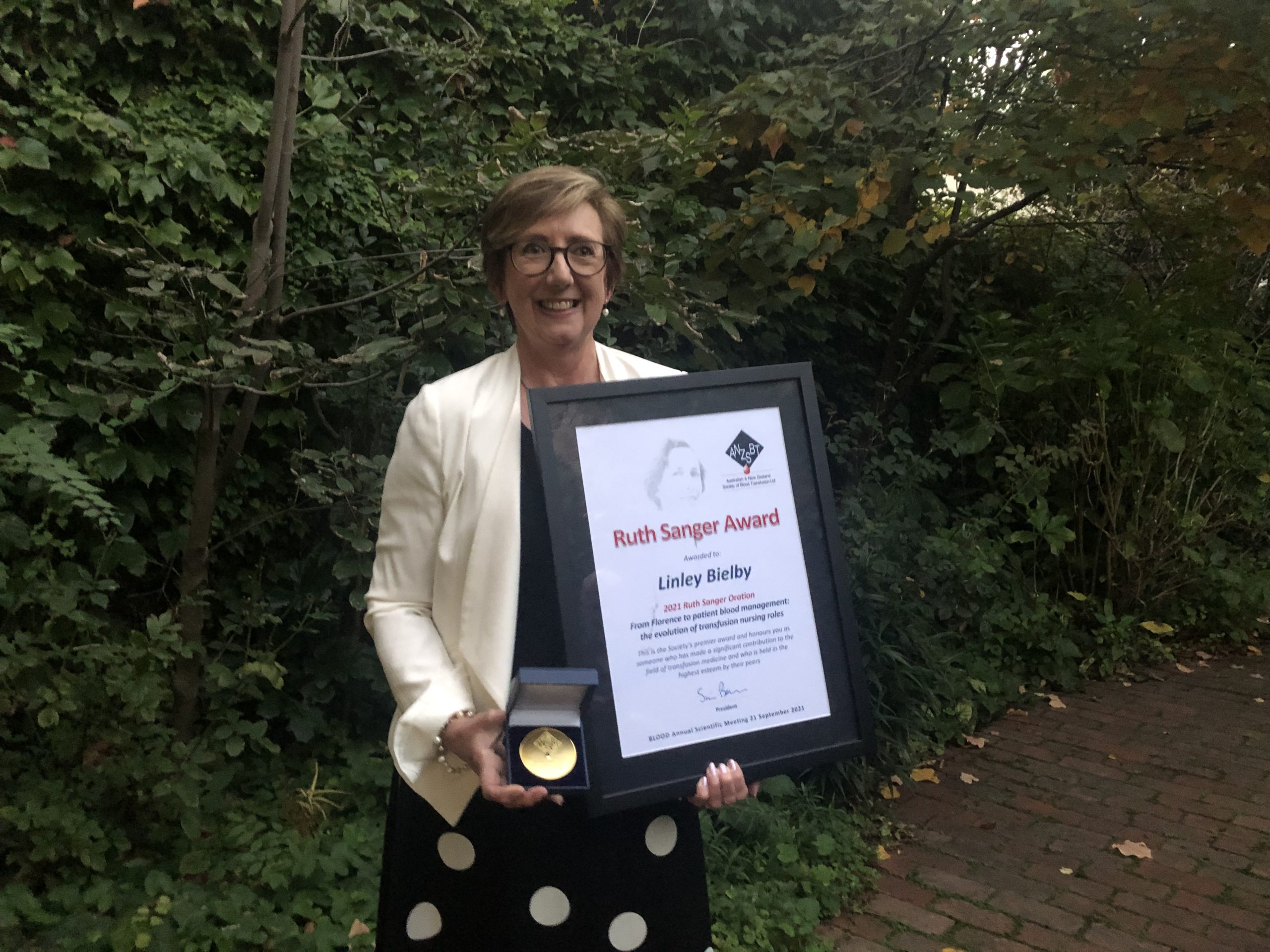 Ruth Sanger Orator BLOOD 2021 - ANZSBT Members Portal